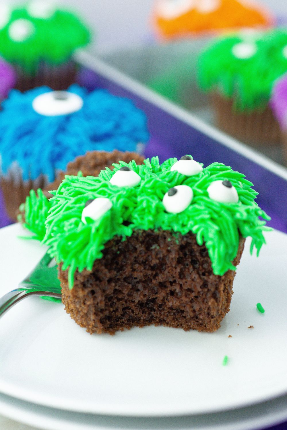 Cute Monster Cupcakes • Bake Me Some Sugar