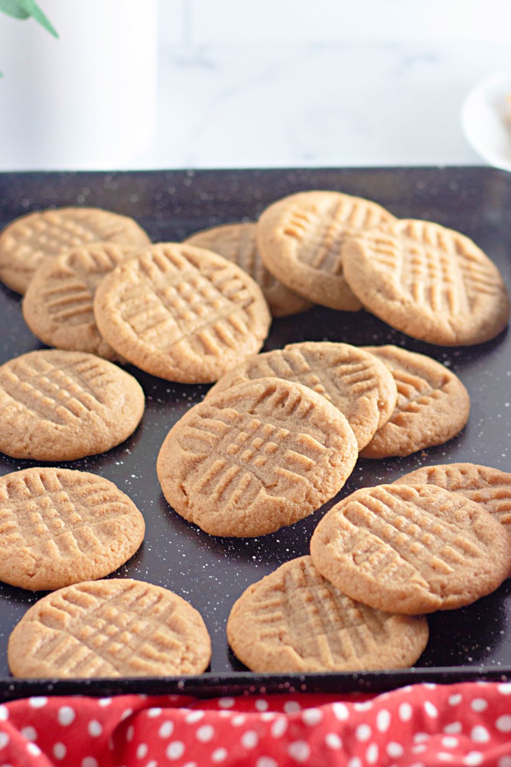 3 Ingredient Peanut Butter Cookies • Bake Me Some Sugar
