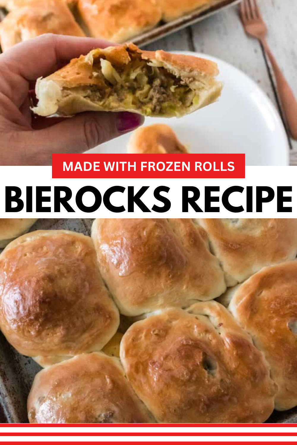 Easiest Bierocks Recipe Using Frozen Dinner Rolls • Bake Me Some Sugar