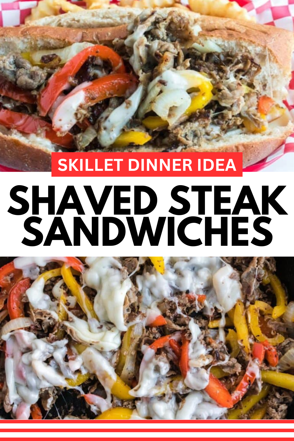 Skillet Shaved Steak Sandwich Recipe • Bake Me Some Sugar