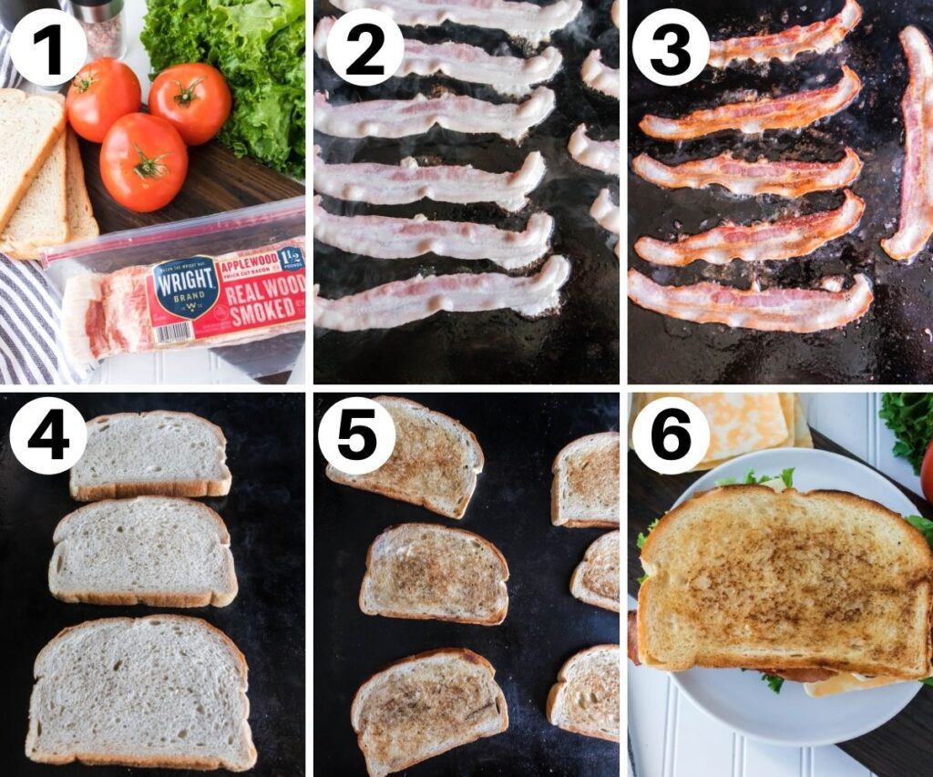 How to Make A Blackstone Griddle BLT • Bake Me Some Sugar