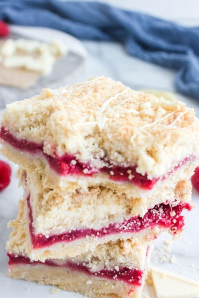 Raspberry Crumble Bars Made from Scratch • Bake Me Some Sugar